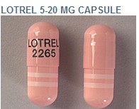 LOTREL (5/20)毫克/胶囊 100胶囊/瓶|抗高血压药物|3,5-Pyridinedicarboxylic acid, 2-(2 ...