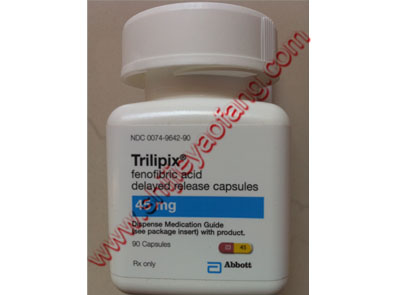 TRILIPIX缓释胶囊 45毫克/胶囊 90胶囊/瓶|降血脂药物||非诺贝酸|抗癌新药|美国新药|世界药房现以最优惠的价格向国内癌症肿瘤患者 ...